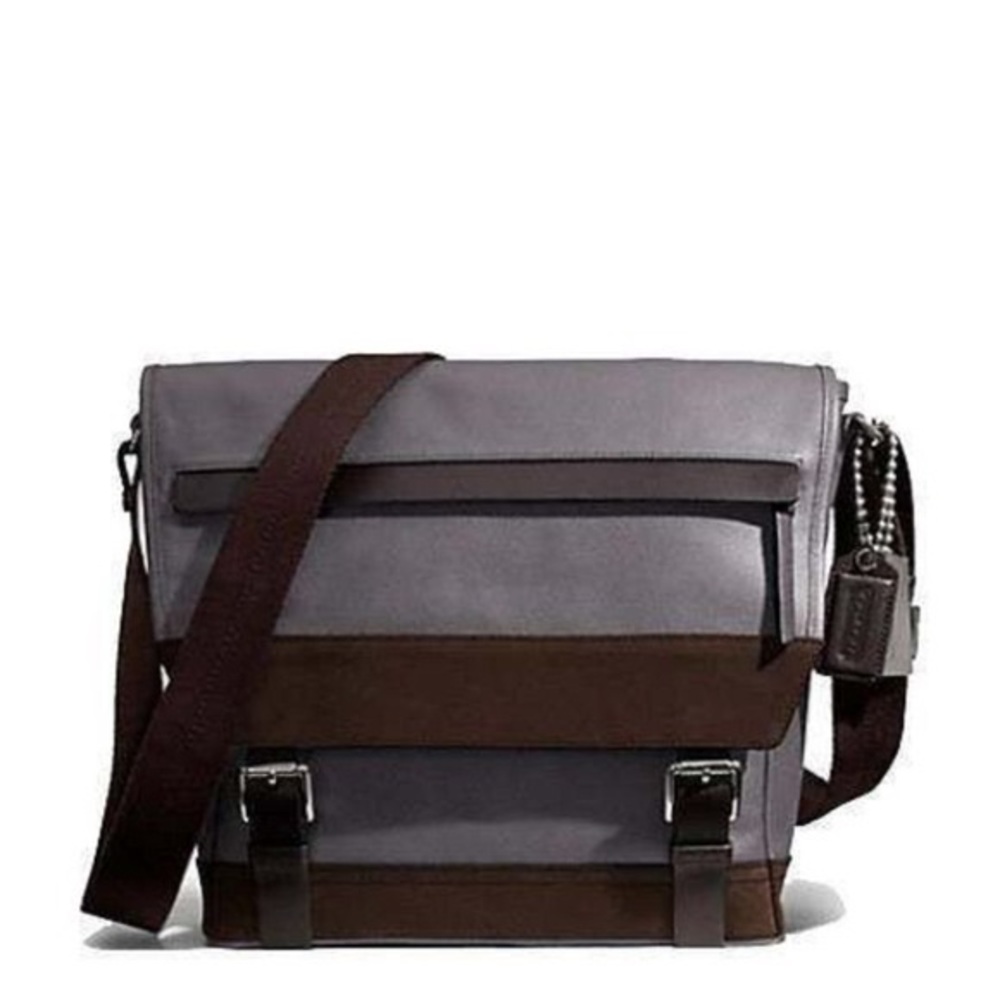 Coach Thompson Colorblock Leather Messenger Bag - Gem
